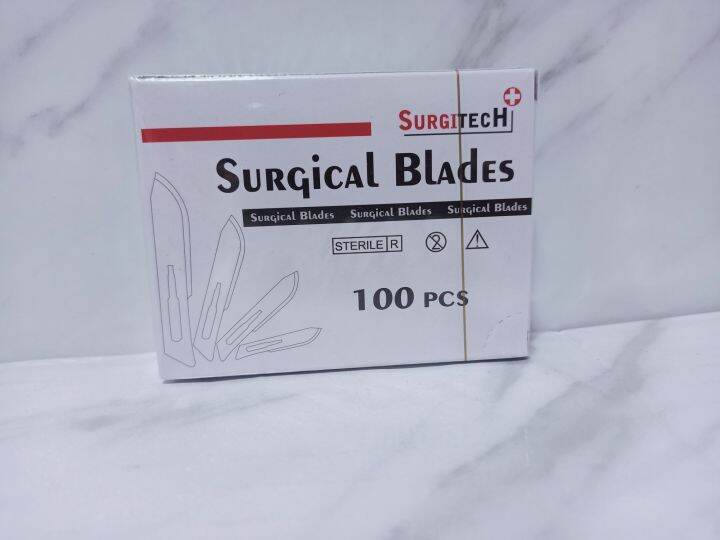 Surgitech Surgical Blades size:15(100pcs per box) | Lazada PH