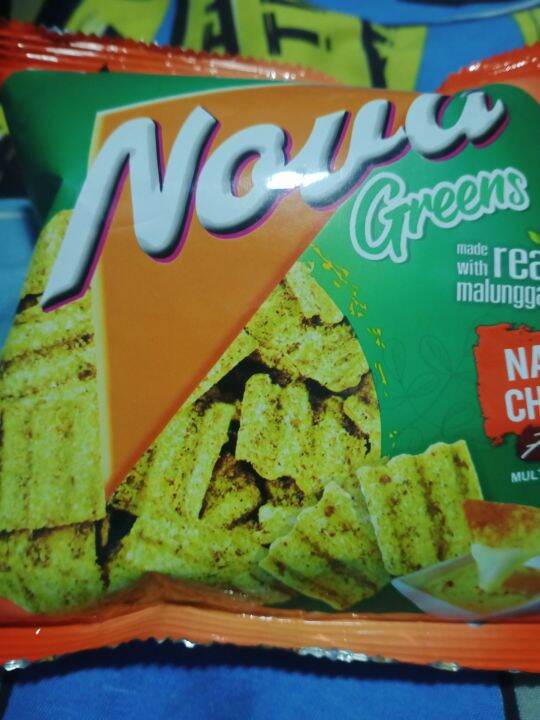 NOVA GREEN MADE WITH REAL MALUNGGAY | NACHO CHEESE | 40 G | Lazada PH