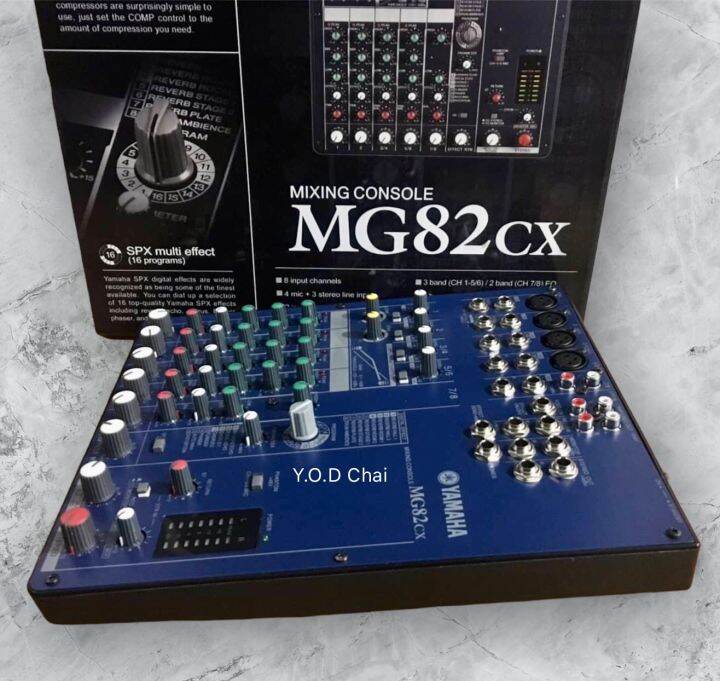 YAMAHA MG82cx มิกซ์เซอร์ 4 ช่อง XLR/ 2 ช่อง Stereo เอฟเฟคแท้ | Lazada.co.th