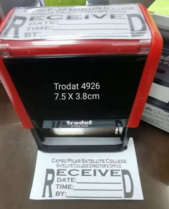 Company stamp big stamp Customized Stamp TRODAT PRINTY | Lazada PH