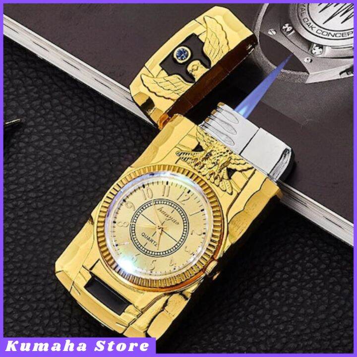 Jam Korek Api Bara Lampu LED Mancis Model Jam- Watc Korek Gas Peralatan ...