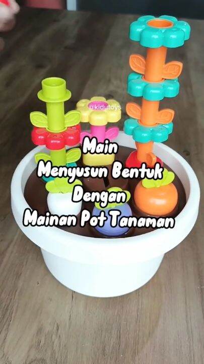Mainan Edukasi Anak Menyusun Tanaman Hola Explored Potted Kidu Toys ...