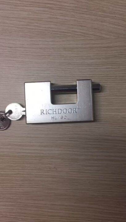 UnihomSG [ReadyStock] RICHDOOR HL-90 Top Security Gate Lock/ Padlock ...