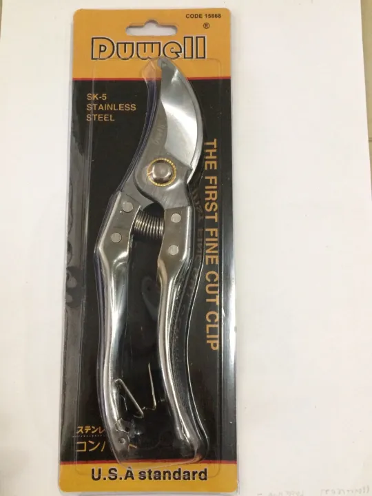 กรรไกรตัดกิ่งไม้ Duwell ทำจากสแตนเลส ใช้งานง่าย คม ด้ามจับกระชับมือ ...