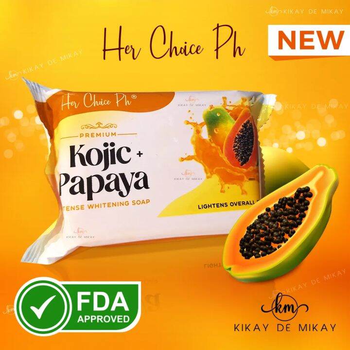 HER CHOICE PH INTENSIVE WHITENING SOAP (KOJIC SOAP 120G) | Lazada PH