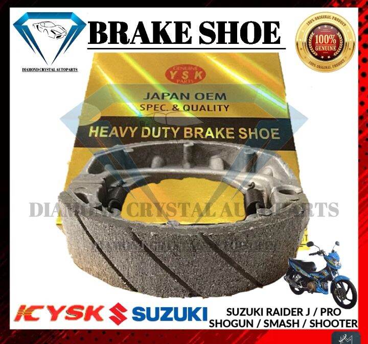 BRAKE SHOE SUZUKI RAIDER J / PRO / SHOGUN / SMASH / SHOOTER 115 "YSK ...