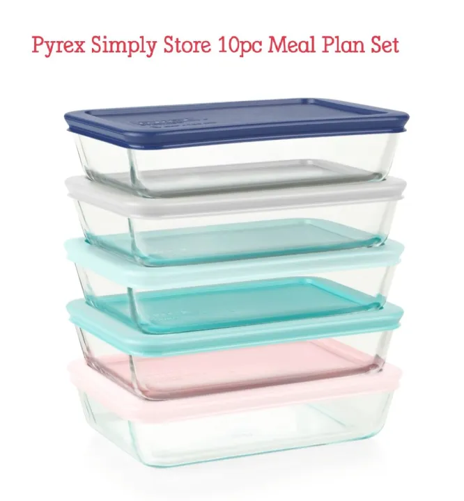 Pyrex SS 10-pc Meal Plan Set | Lazada PH