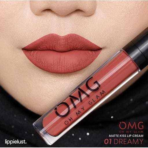OMG Lip Cream Matte Oh My Glam Matte Kiss Lipcream Ombre Lipstik Halal ...