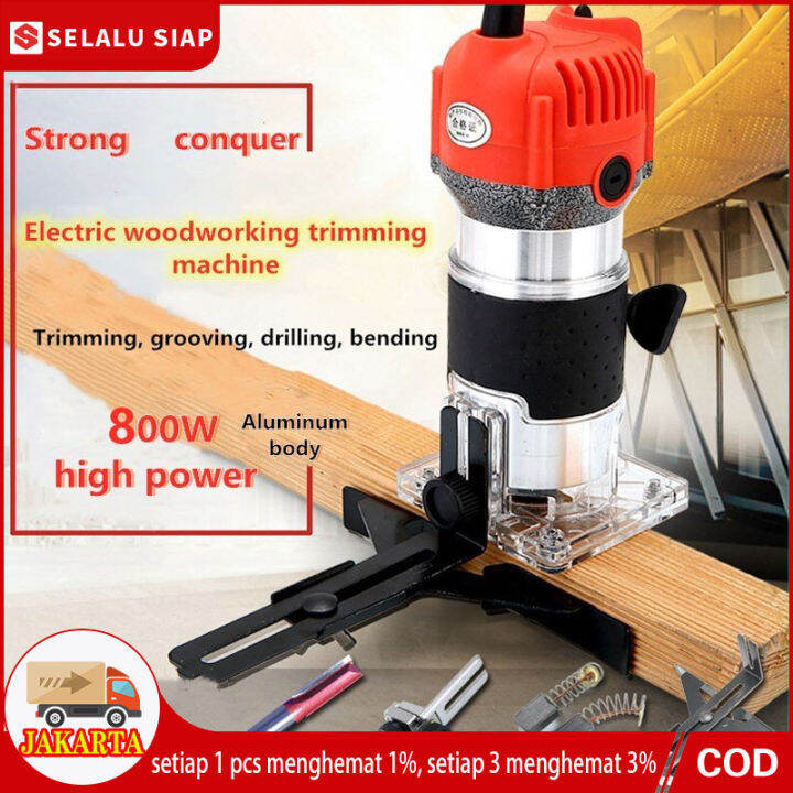 Wood Trimmer 370 1/4 Mesin Router Profil Kayu 6 mm Mesin Profil Router ...