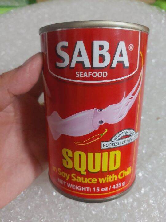 Saba Squid in Soy Sauce with Chili 425g Exp. 6Jan2024 | Lazada.co.th