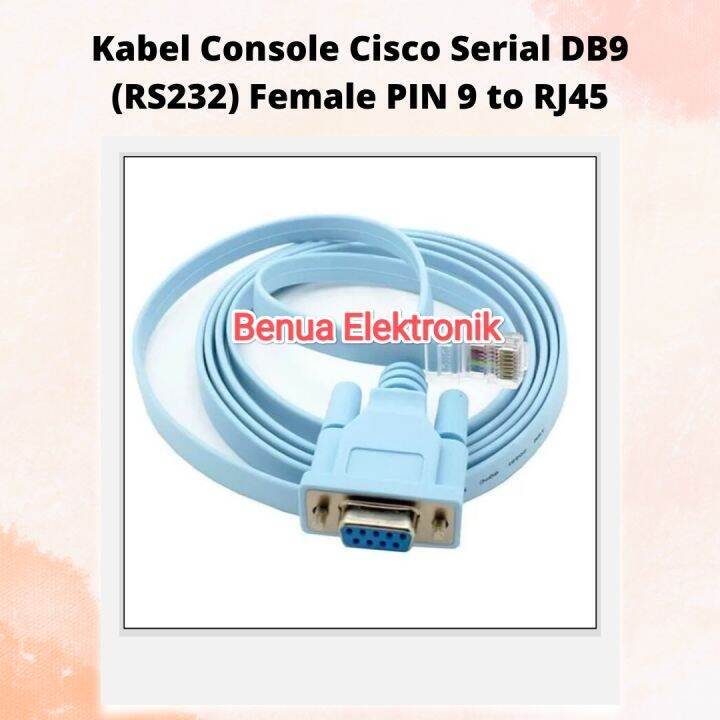 Promo Kabel Console Cisco Serial DB9 (RS232) Female PIN 9 to RJ45 | Lazada Indonesia
