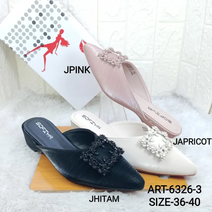 sandal flat bustong wanita sofiya 6326-3 | Lazada Indonesia