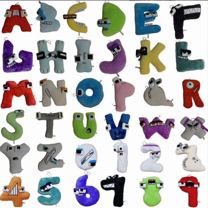 Cross-Border New Alphabet Lore Letter Legend Letter Plush Toy Pillow ...