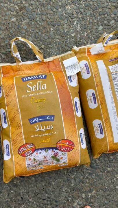 BERAS BASMATI SELLA 5kg ASLI INDIA 5 kg Bhasmati Gold Sela Premium Arab kebuli briyani 1121 rice ...