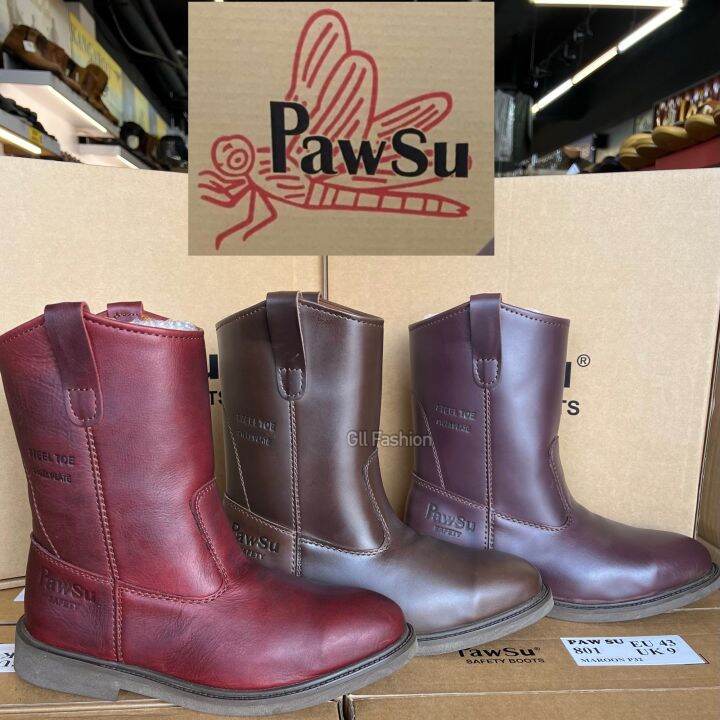 PAWSU SAFETY SHOES JENIS A / MEN'S SAFETY BOOT / HEAVY DUTY SAFETY BOOT ...