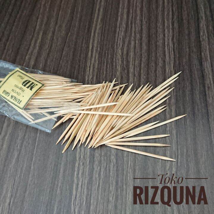 Tusuk Gigi /Tusuk Daun Pisang 2 sisi Lancip | Lazada Indonesia