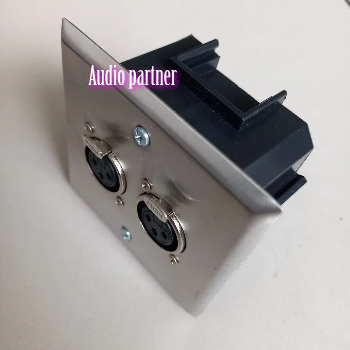 PANEL MIC TANAM TEMBOK 2 CHANNEL XLR FEMALE BOX MIC 2 LOBANG | Lazada ...