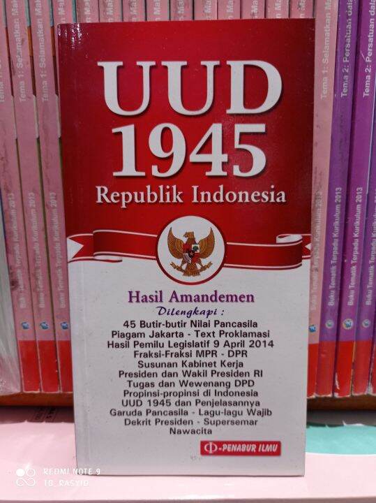 BUKU UNDANG UNDANG DASAR 1945 REPUBLIK INDONESIA PENABUR ILMU | Lazada ...