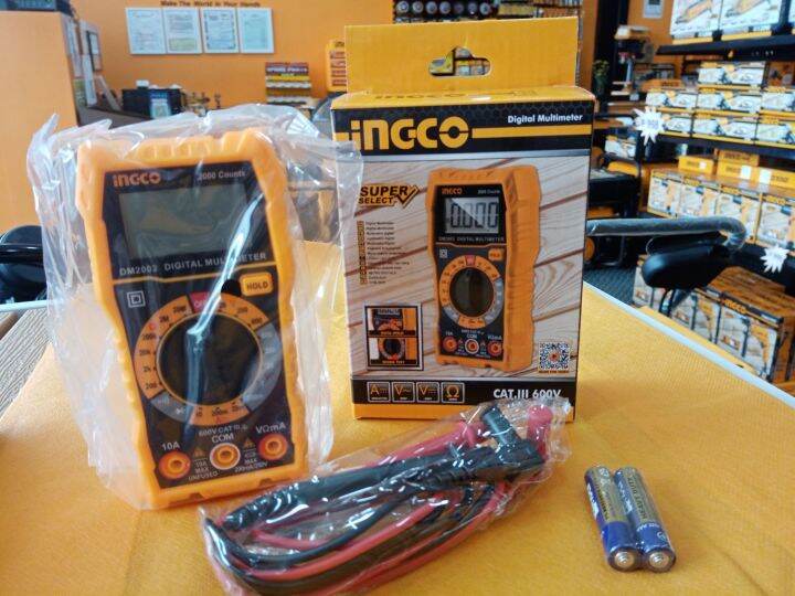 INGCO Digital Multimeter CAT. III 600V (Model: DM2002)-Qubikhardware ...