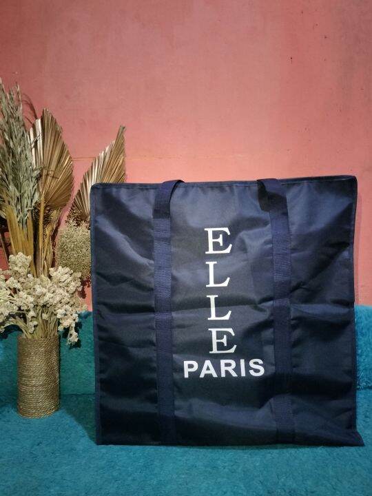 TAS MOTIF ELLE TANGGUNG LEBAR ukuran 48X35X20 TAS SERBAGUNA TAS TERPAL ...