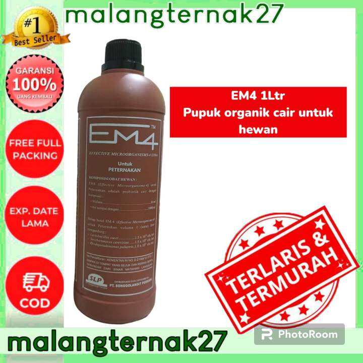 em4 peternakan probiotik penggemuk penghilang bau kandang hewan ternak ...