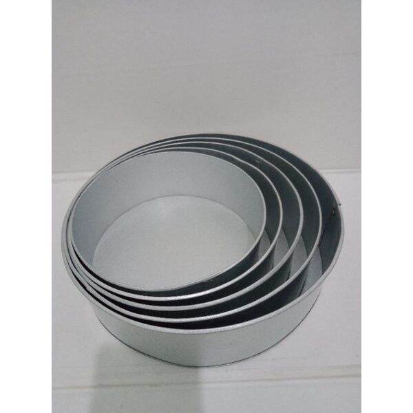 LOYANG KUE BOLU 1 SET ISI 5 UKURAN BERBEDA BAHAN GALVANIS ANTI KARAT ...