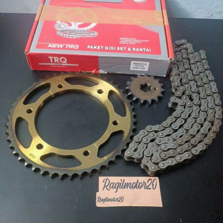 GIR SET GEAR PAKET YAMAHA R15 R15 V1 V2 X ABRE KOMPLIT BAJA BAKARAN ...