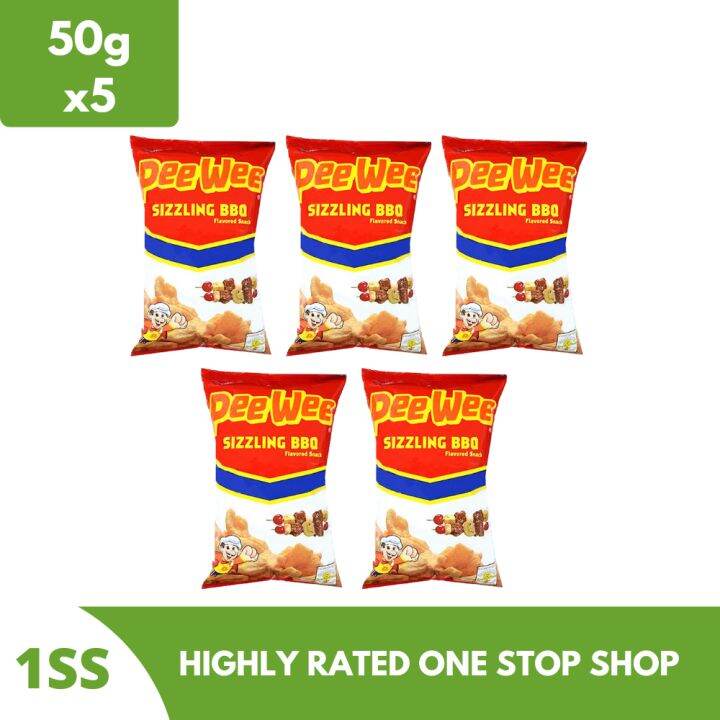 PeeWee Sizzling BBQ, 50g x 5 | Lazada PH