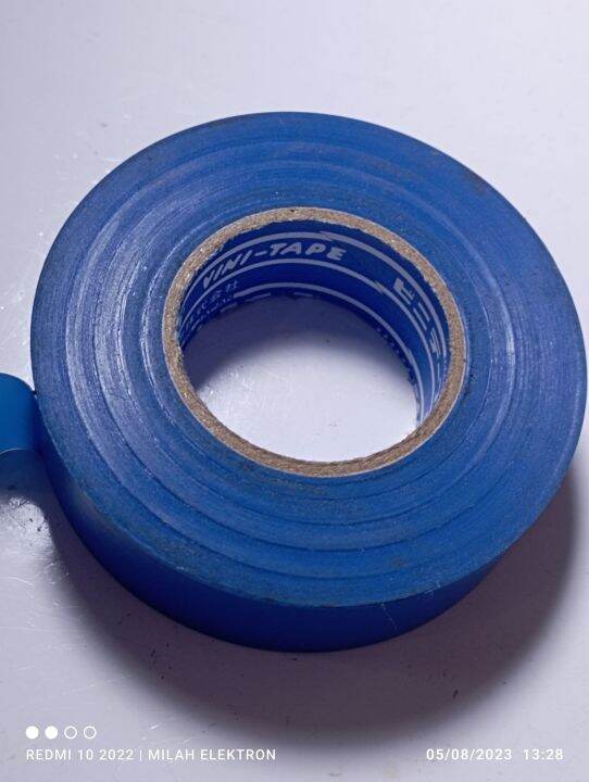 Isolasi warna biru vini-tape tanpa dus | Lazada Indonesia