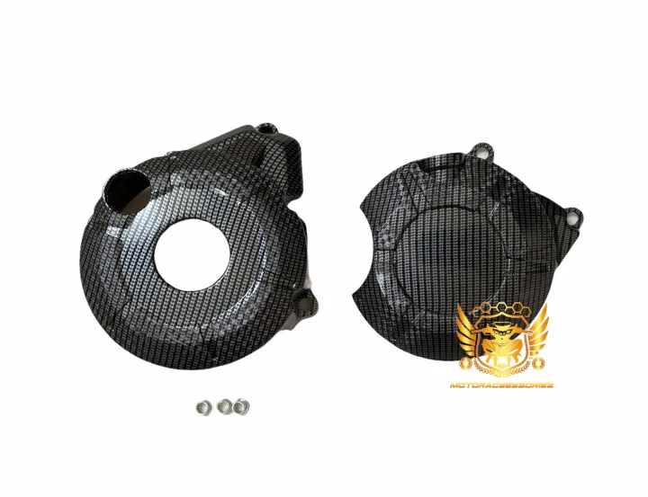 Honda RS-X RSX RS150R Engine Side Cover Carbon 1 Set (with bush) RS150 ...