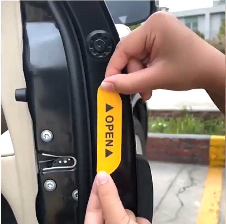 Stickers Car Doors Reflective 1pcs/4pcs Warning Sign reflektif ...