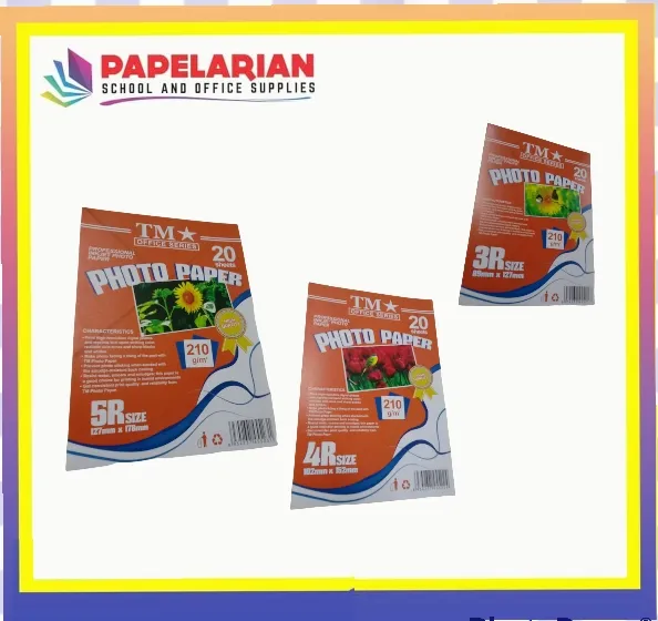 PHOTO PAPER TM (5R,4R,3R) 20 SHEETS/210gsm | Lazada PH