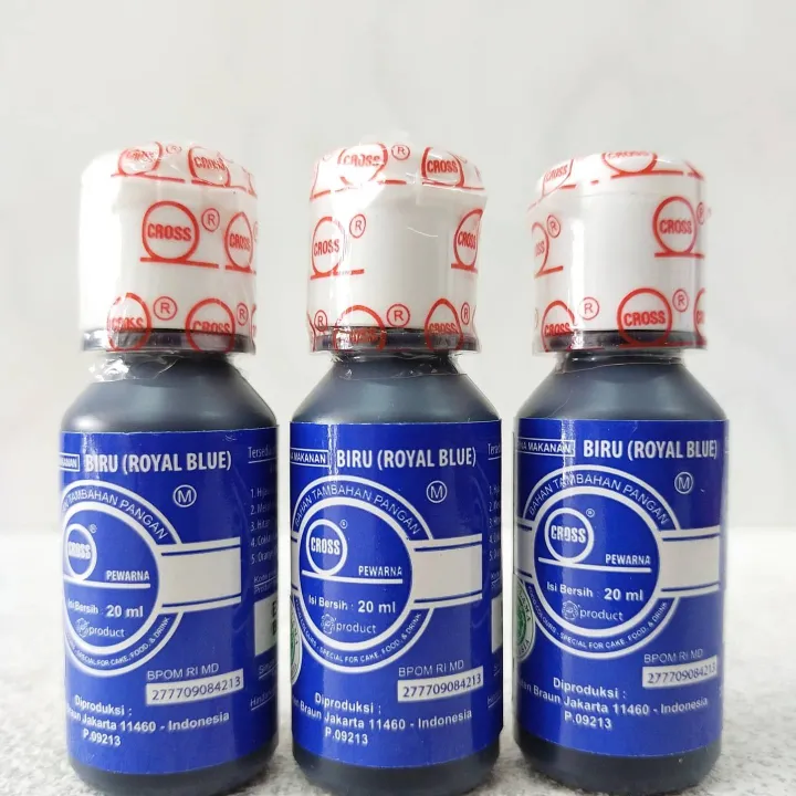 Pewarna Cross premium Royal Blue 20ml Oil Base | Lazada Indonesia