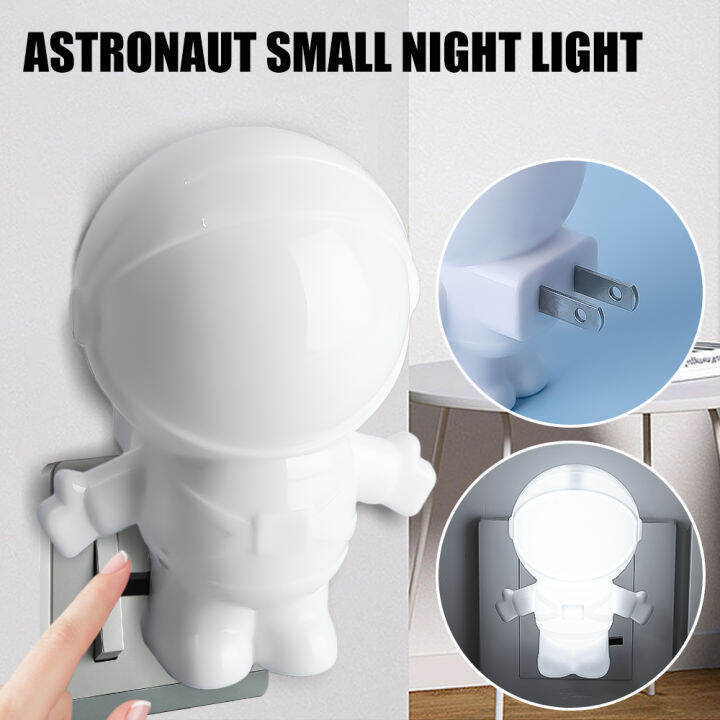 Astronaut Night Light LED Rechargeable Plug in Wall Night Light Wall ...