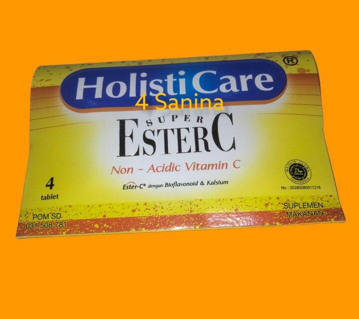 Ester C strip isi 4 tablet / holisti care ester c | Lazada Indonesia