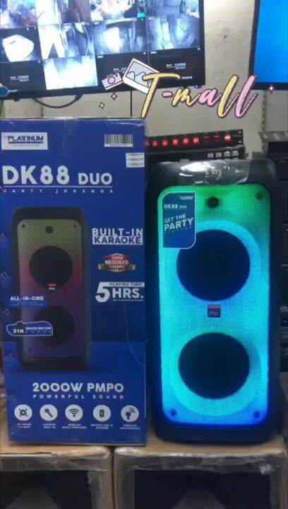 Platinum DK88 Party Jukebox Speaker w/ Built-in Karaoke - Partybox ...
