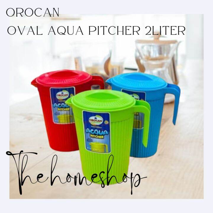 OROCAN OVAL AQUA PITCHER 2LITER COLORED-9601 | Lazada PH