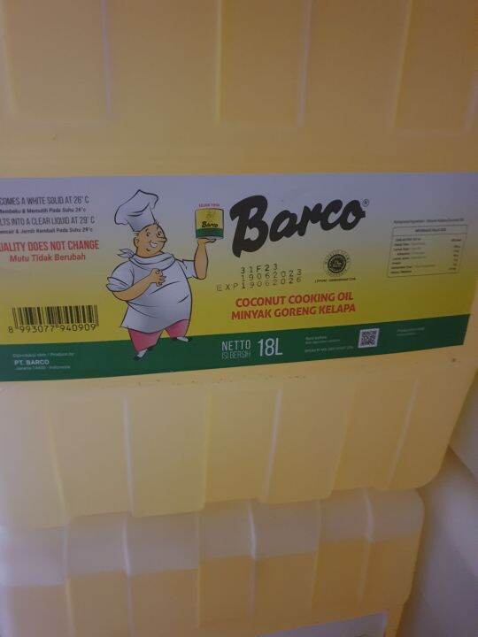 Minyak Goreng Kelapa Terbaik Barco 18 Liter | Lazada Indonesia