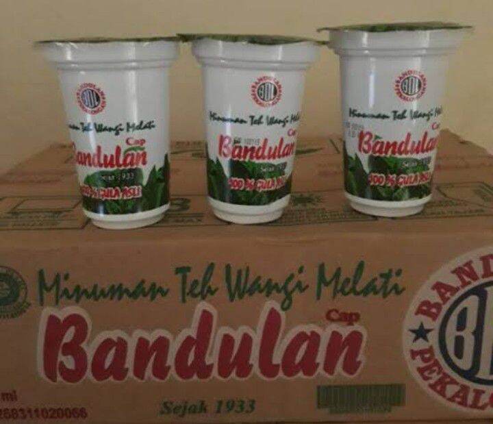 teh bandulan gelas ukuran 180 ml perpack isi 24 rasa melati | Lazada ...