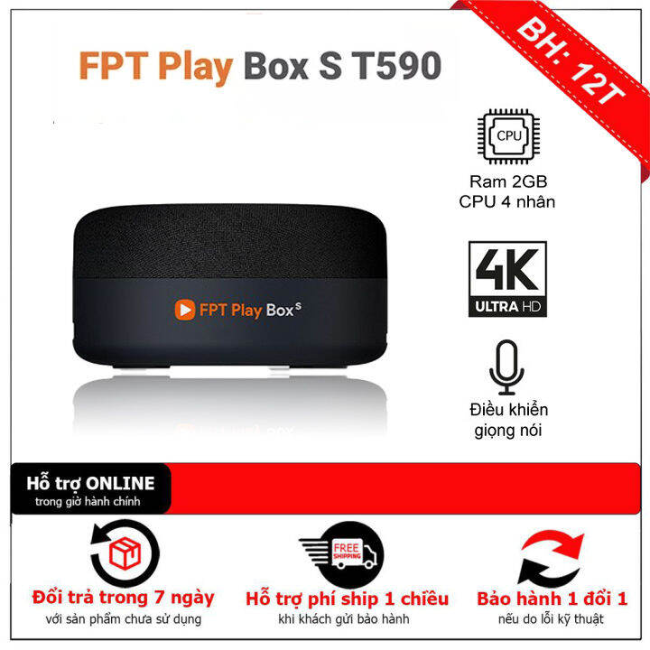 FPT Play Box S T590 - Loa Kết Hợp TV Box, Điều Khiển Bằng Giọng Nói ...