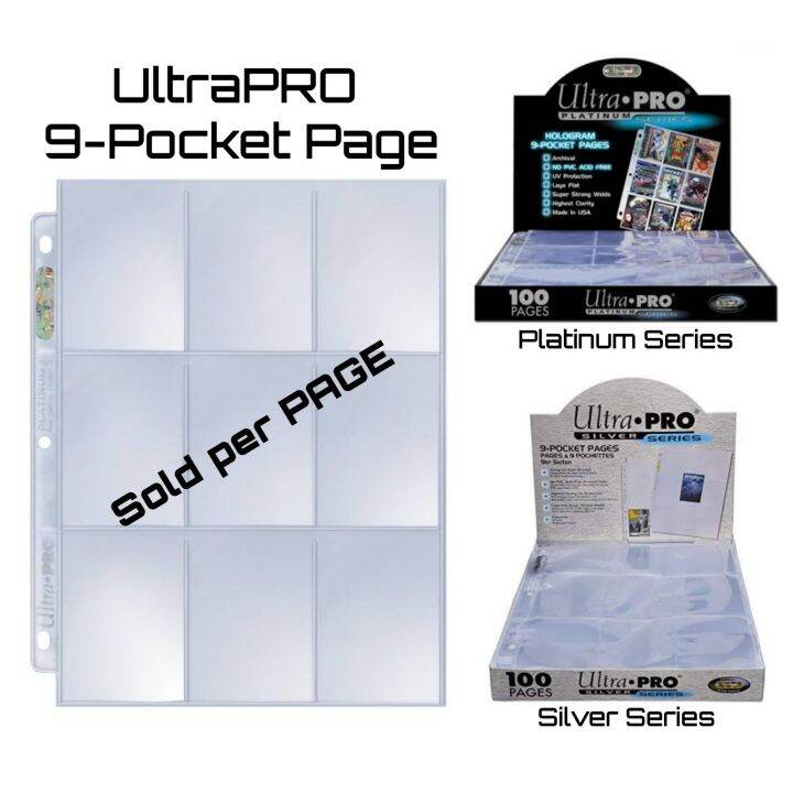 (per page) ULTRA PRO 9 Pocket / 9-Pocket Page Fillers ULTRAPRO | Lazada PH