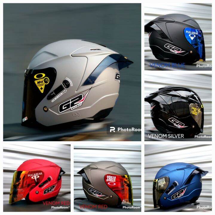HELM G2 OPTIMAX PAKET GANTENG VENOM MAESTRO WITH SPOILER,DAPAT 2 KACA ...