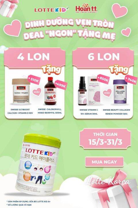 Sữa Bột Lotte Kid A+ 760g thay thế Kid Power 750g Nội Địa Hàn | Lazada.vn