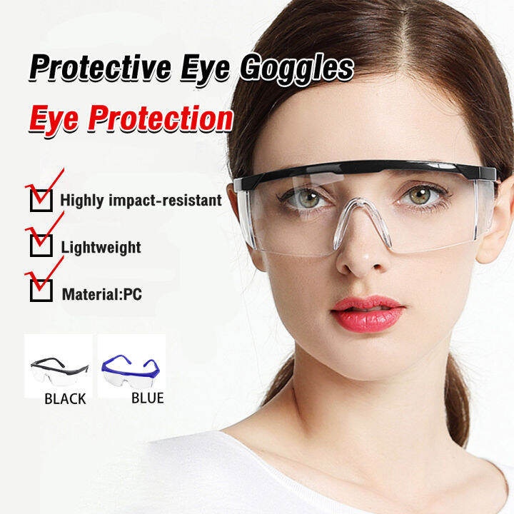 Masely Protective Eye Goggles Safety Transparent Glasses Eyewear Eye ...