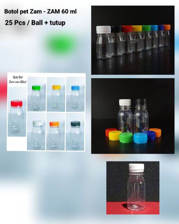 Botol ZAM ZAM 60 ml / Botol Plastik Murah / Botol Plastik Botol Kapsul ...