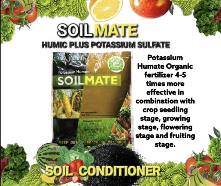 SOIL MATE SOIL POTASSIUM HUMATE HUMIC SOIL CONDITIONER 100g | Lazada PH