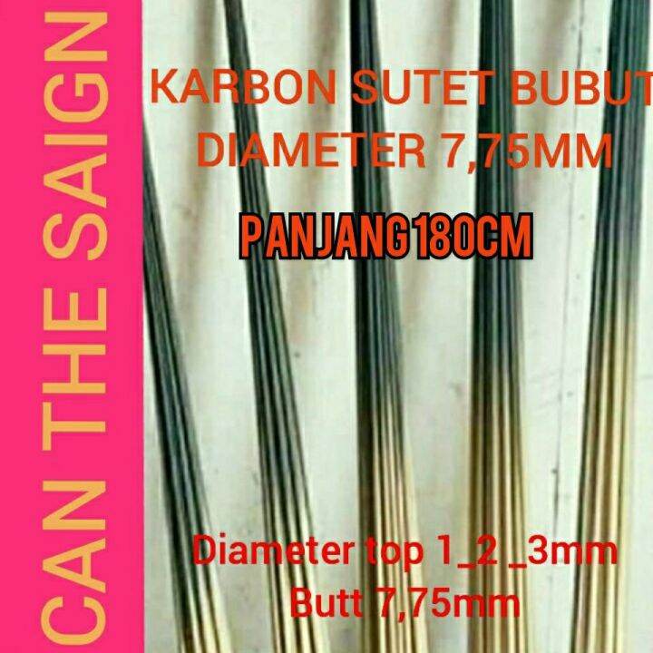 karbon sutet bubut 7,75mm 180cm | Lazada Indonesia