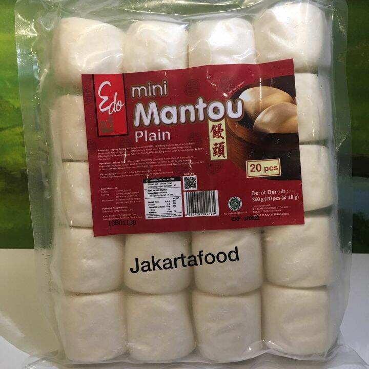 Mantau edo mini plain frozen isi 20 | Lazada Indonesia