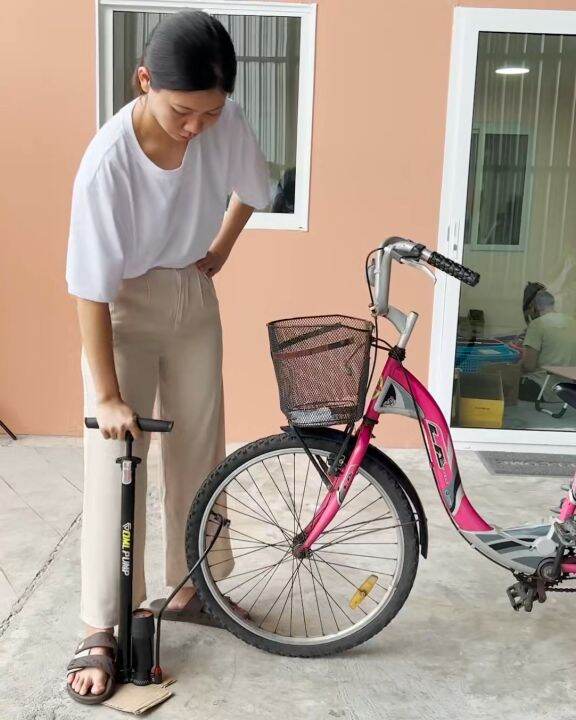 OML SNEEK ที่สูบลมหม้อพักแท้ สูบนิ่มมือ ผู้หญิงสูบได้สบาย เติมลมจักรยาน สูบลม สูบลมจักรยาน ที่ ...