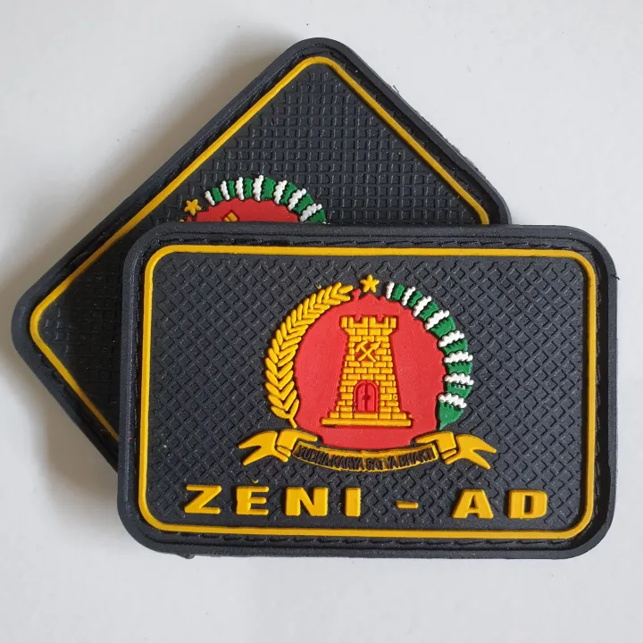 patch rubber logo zeni - ad - zipur - tni ad - tempelan emblem karet ...